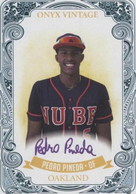 2021 Onyx Vintage - Pedro Pineda #VAPP Blue Ink Autographs /325 (AU, RC ...
