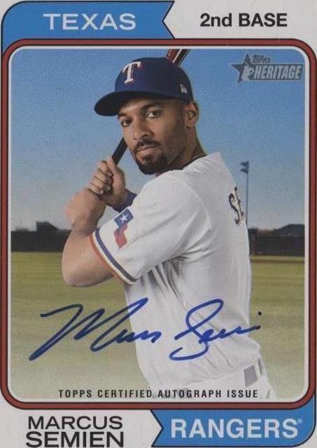 2023 Topps Heritage High Number - Real One Autographs Marcus Semien # ...