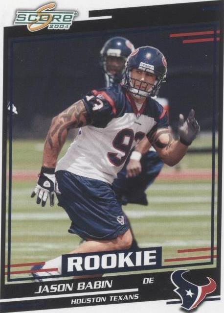 2004 Score - Rookie Jason Babin #395 (RC) for sale online | eBay