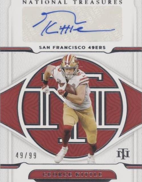 2021 Panini National Treasures - Signatures #S-GK George Kittle /99 (AU ...
