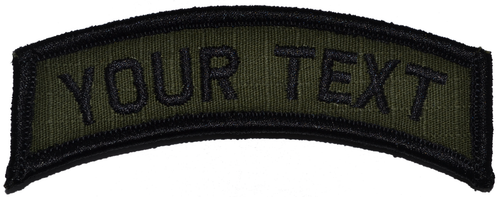 LARGE Custom Text Tab Patch