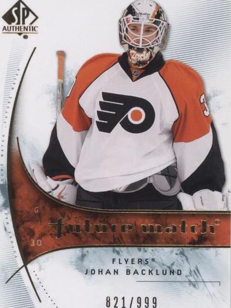 2009-10 SP Authentic - Future Watch #195 Johan Backlund /999 (RC) for ...