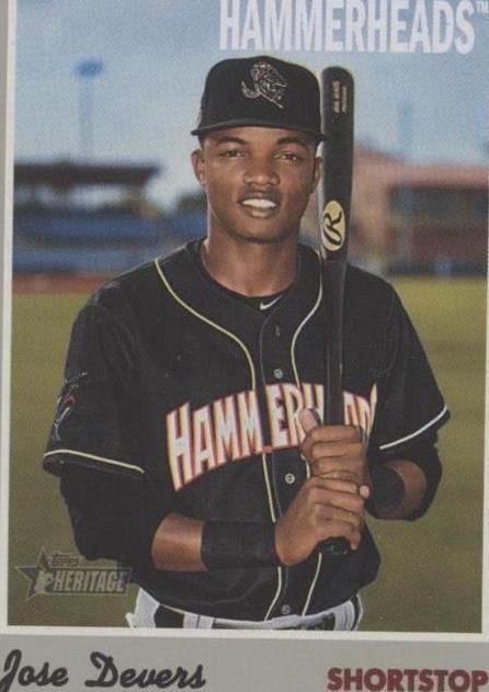 2019 Topps Heritage Minor League Edition - #111 Jose Devers (RC) for ...