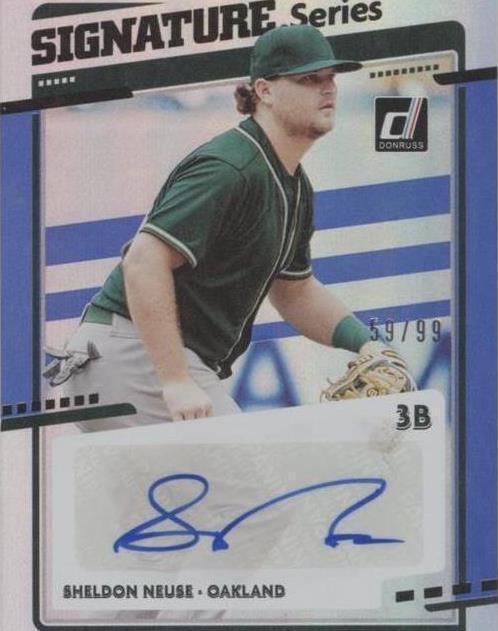 2020 Panini Donruss - Signature Series Sheldon Neuse #SS-SN Blue /99 ...