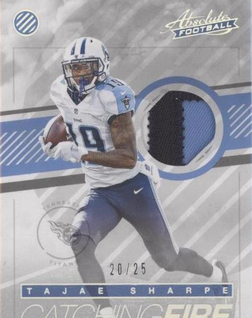 2017 Panini Absolute - Catching Fire Materials Prime #15 Tajae Sharpe ...