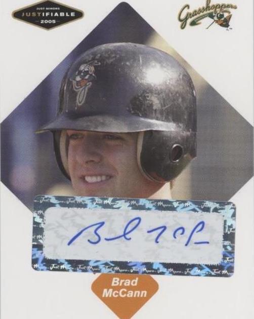 2005 Just Minors - Justifiable Autographs #57 Brad McCann (AU, RC) for ...
