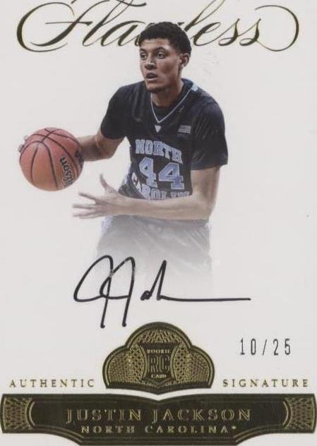 2017 Panini Flawless Collegiate - BK Rookie Autographs Justin Jackson # ...