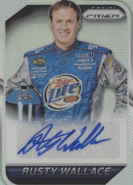 2016 Panini Prizm NASCAR - Driver Signatures #RW Rusty Wallace (AU) for ...