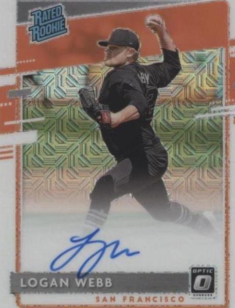 2020 Panini Donruss Optic - Rated Rookie Signatures Logan Webb #RRS-LW ...