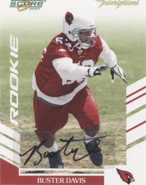 2007 Score - Rookie Buster Davis #299 Inscriptions (AU, RC) for sale ...