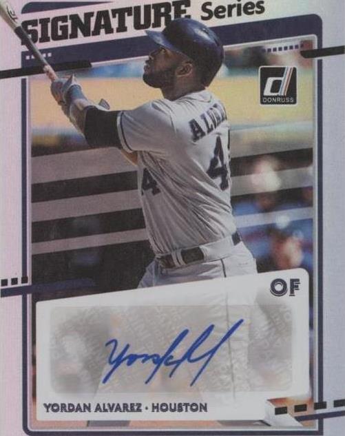 2020 Panini Donruss - Signature Series #SS-YA Yordan Alvarez (AU, RC ...
