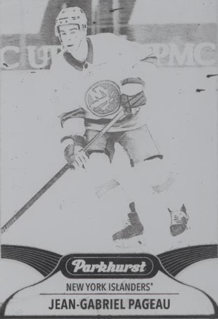 2021-22 Upper Deck Parkhurst - Printing Plate Black #63 Jean-Gabriel ...
