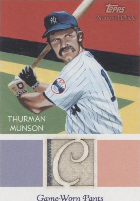 2010 Topps National Chicle - Relics Bazooka Back #NCR-TM Thurman Munson ...