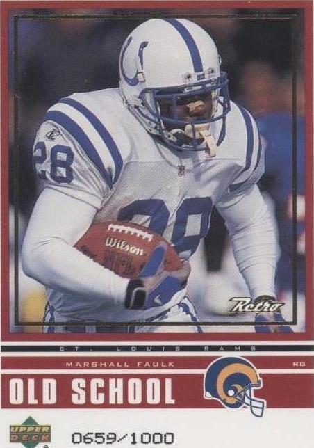 1999 Upper Deck Retro - Old School/New School Marshall Faulk, Edgerrin ...