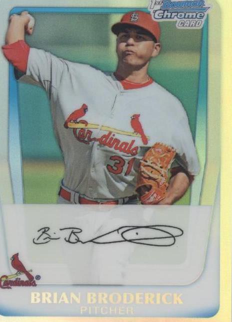 2011 Bowman - Chrome Prospects Brian Broderick #BCP75 Refractor /799 ...