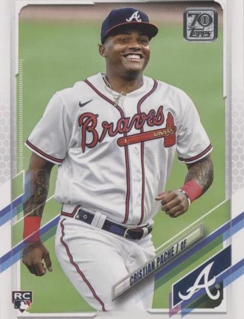 2021 Topps - Vertical, White Jersey #187 Cristian Pache (RC) for sale ...