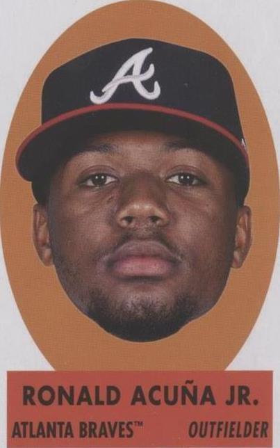 2021 Topps Archives - 1963 Topps Peel-Offs Ronald Acuña Jr. #69PO-9 for ...
