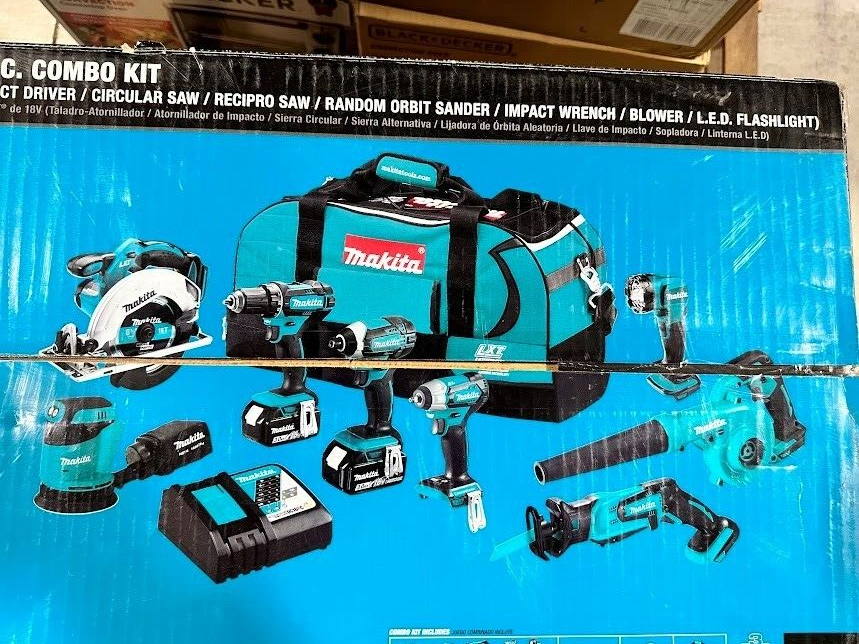 Makita XT801X1 18V LXT Cordless Combo Kit 8 Piece Brand New NIBのeBay公認海外通販｜セカイモン