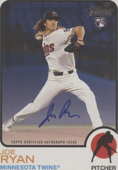 2022 Topps Heritage - Real One Autographs Joe Ryan #ROA-JRY (AU, RC ...