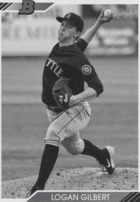 2020 Bowman Heritage - Prospects Logan Gilbert #BHP-58 Black & White ...