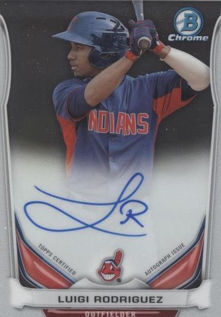 2014 Bowman Chrome - Prospect Autographs Luigi Rodriguez #BCAP-LR (AU, RC) for sale online | eBay