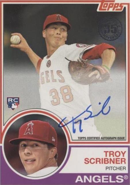 2018 Topps - 1983 Topps Design Autographs #83A-TS Troy Scribner (AU, RC) for sale online | eBay