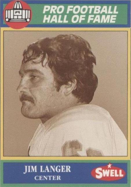 1990 Swell Pro Football Hall of Fame - Jim Langer #140 for sale online | eBay