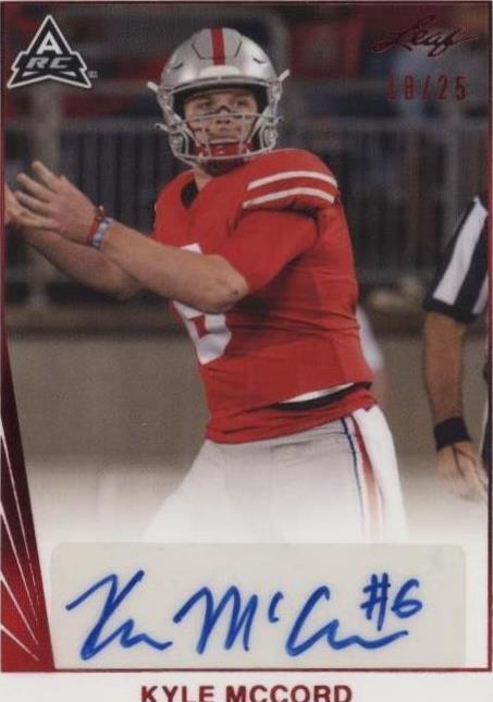 2021 Leaf Memories - 1990 Base Autographs Kyle McCord #BA-KM1 Spectrum ...
