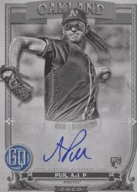 2020 Topps Gypsy Queen - Gypsy Queen Autographs A.J. Puk #GQA-AP Black ...