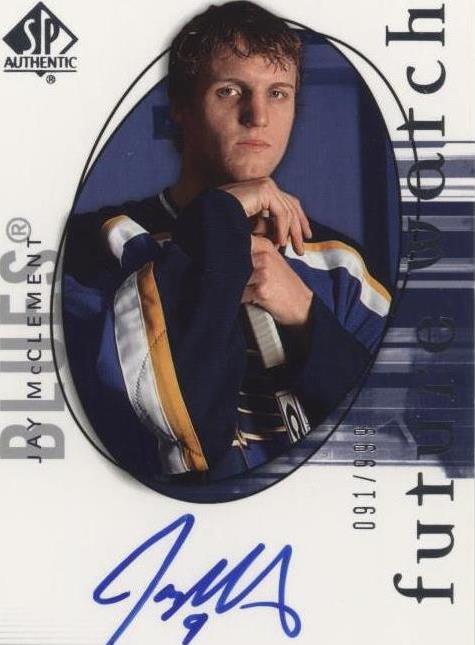 2005-06 SP Authentic - Future Watch #185 Jay McClement /999 (AU, RC ...