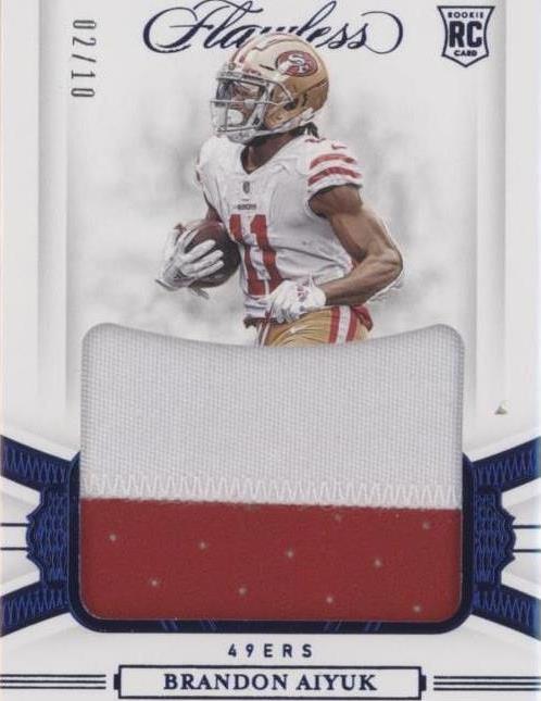 2020 Panini Flawless - Rookie Patches Sapphire #RP16 Brandon Aiyuk /10 ...