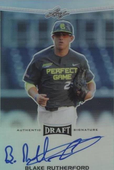 2016 Leaf Metal Draft - #BA-BR2 Blake Rutherford (AU, RC) for sale ...