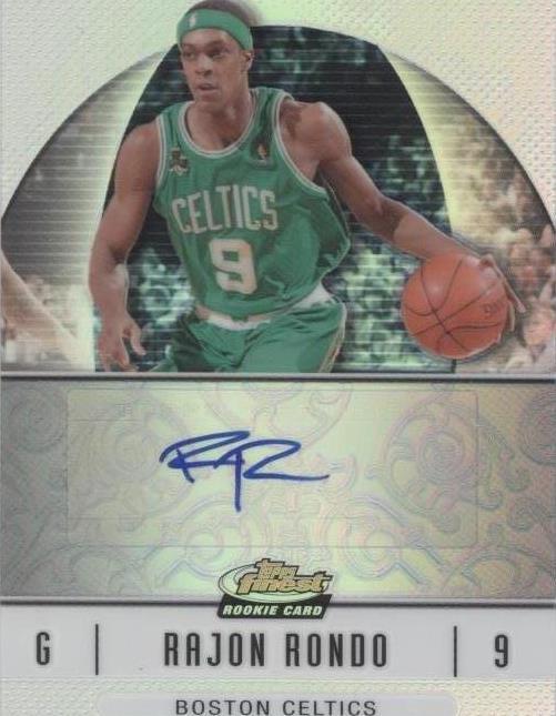 2006-07 Topps Finest - Rookie Refractor Autographs #72 Rajon Rondo (AU ...