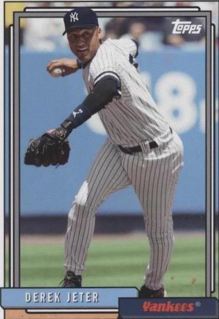2017 Topps Archives - 1992 Photo Variation Derek Jeter #300 Fielding ...