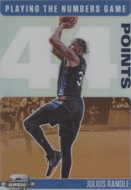 2020-21 Panini Contenders Optic - Playing the Numbers Game Julius ...
