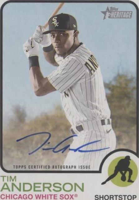 2022 Topps Heritage - Real One Autographs #ROA-TA Tim Anderson (AU) for ...