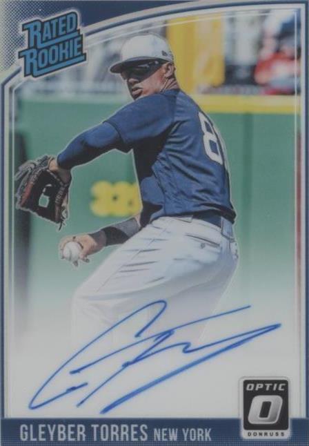2018 Panini Donruss Optic - Rated Rookie Signatures Gleyber Torres #RRS ...