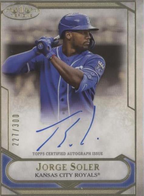 2021 Topps Tier One - Tier One Talent Autographs Jorge Soler #T1TA-JSO ...