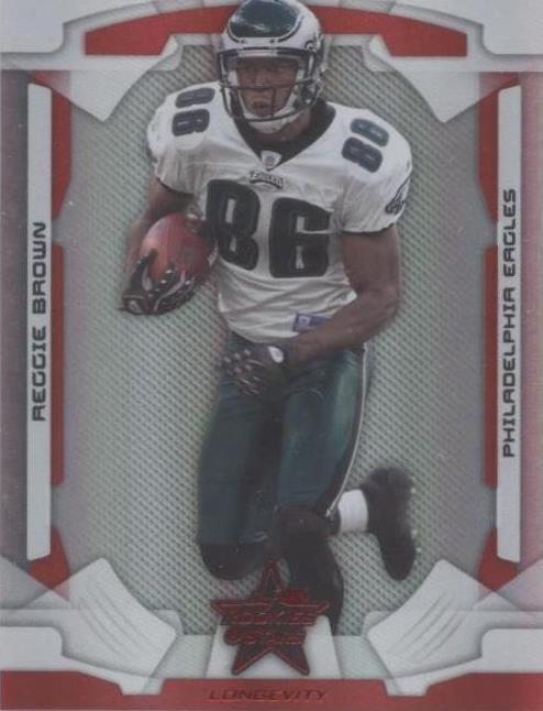 2008 Leaf Rookies & Stars Longevity - Reggie Brown #74 Ruby /249 for ...