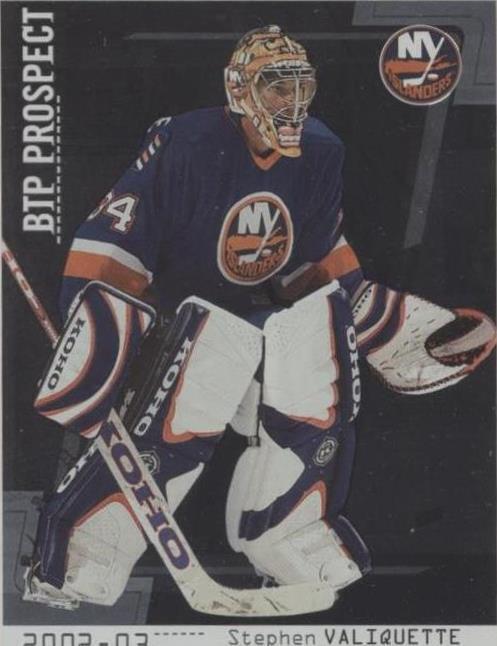 2002-03 In the Game Be A Player Between the Pipes - Steve Valiquette ...