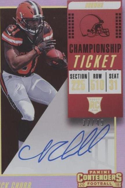 2018 Panini Contenders - Rookie Ticket RPS Championship Ticket #113 ...