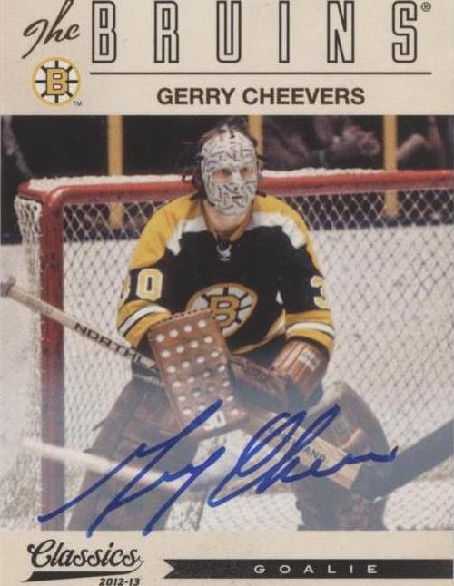 2012-13 Panini Classics Signatures - Autographs #118 Gerry Cheevers (AU ...