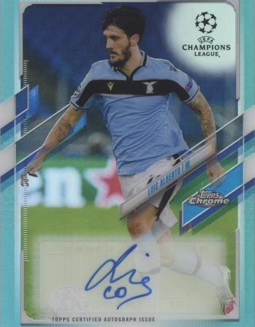 2020-21 Topps Chrome UCL - Chrome Autographs Aqua Refractor #CA-LAL ...