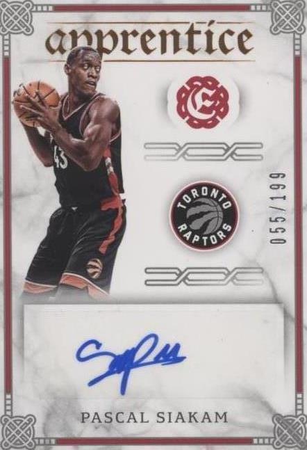 2016-17 Panini Excalibur - Apprentice Signatures Pascal Siakam #21 /199 ...