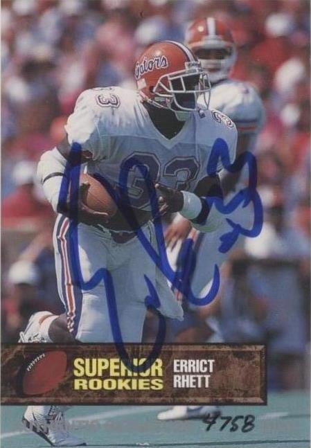 1994 Superior Rookies - Errict Rhett #33 Autographs /5000 (AU, RC) for ...