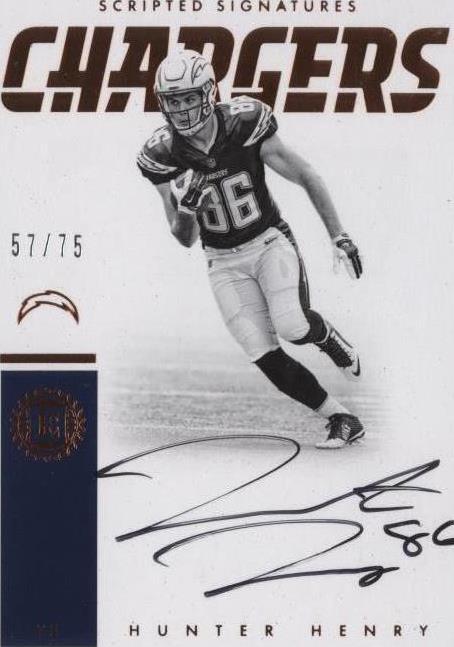 2016 Panini Encased - Scripted Signatures #SS-HHY Hunter Henry /75 (AU ...