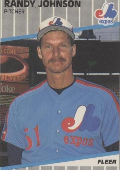 1989 Fleer - Randy Johnson #381 Green Blob on Billboard (RC) for sale ...