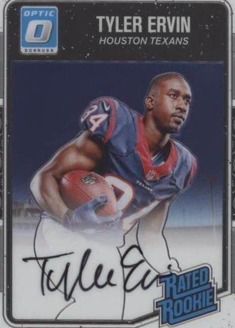 2016 Donruss Optic - Rated Rookie Tyler Ervin #198 Signatures /150 (AU ...