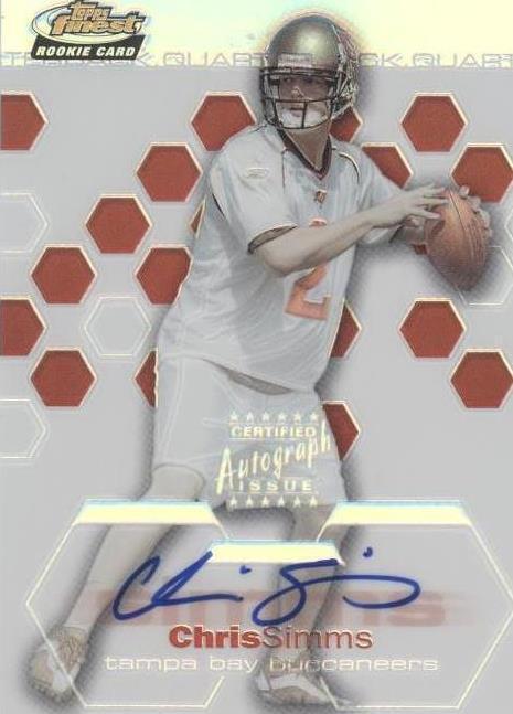 2003 Topps Finest - Rookie Chris Simms #121 Refractor /199 (AU, RC) for ...