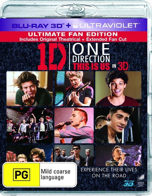 One Direction-This Is Us | 3d + 2D Blu-ray + Uv (Blu-ray, 2013) for ...